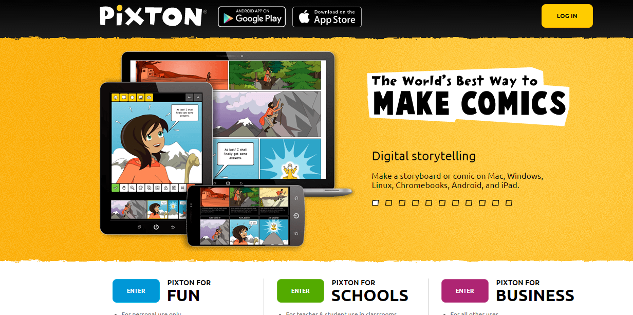 When Technology Meets Education: Release Students' Creativity with Pixton