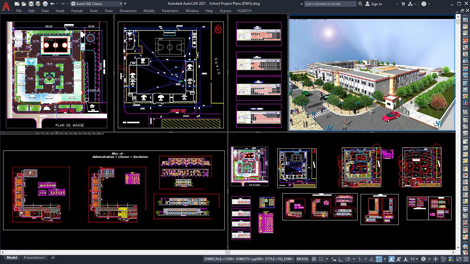 School Project Plans [DWG]