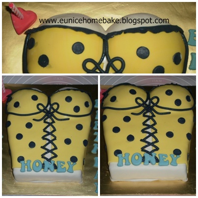 Eunice Home Bake (Klang): Happy B'day to Honey - Sexy Cake