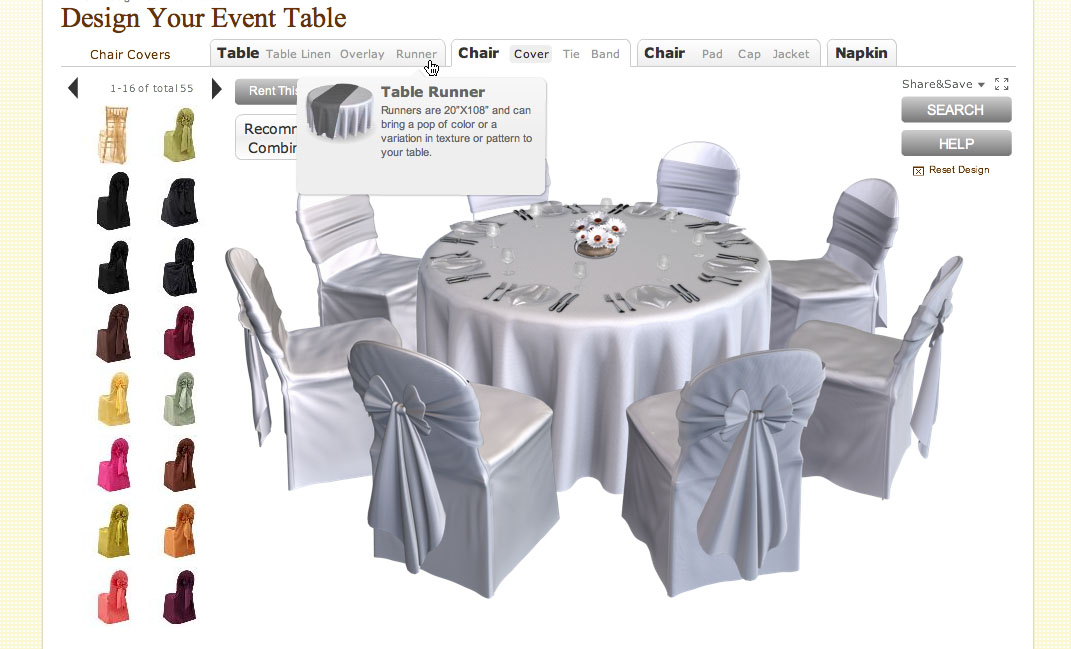 Bbjlinen Com Design Your Event Table - Pantry Ideas