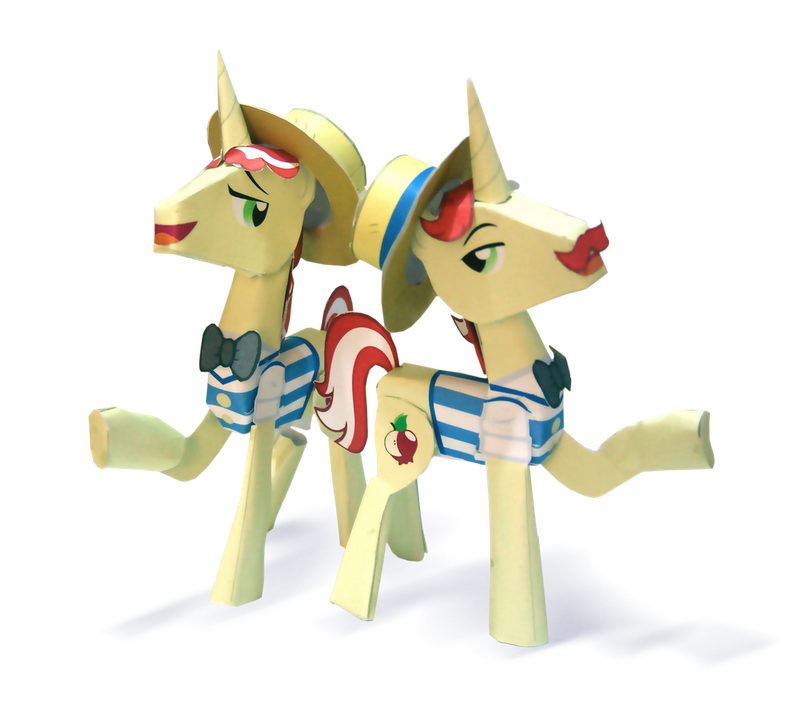 Equestria Daily - MLP Stuff!: Papercraft: Flim Flam Brothers / Philomena