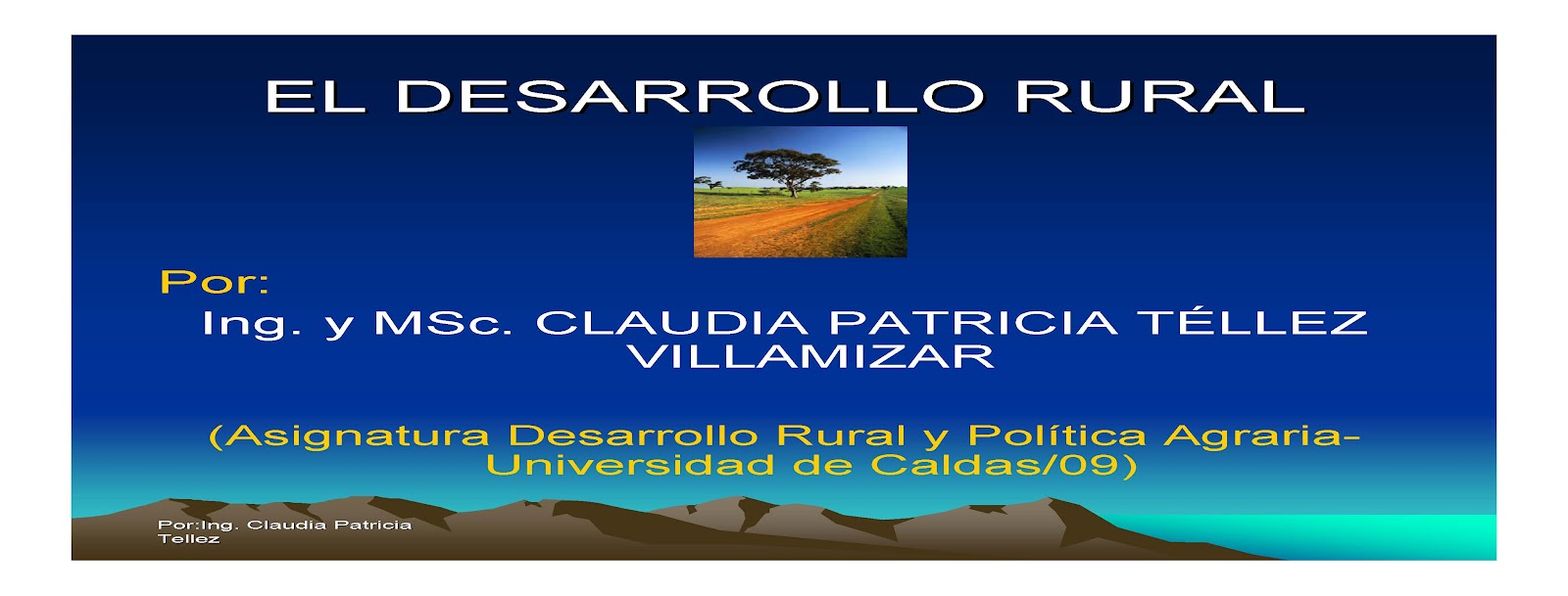 DESARROLLO RURAL Y POBREZA