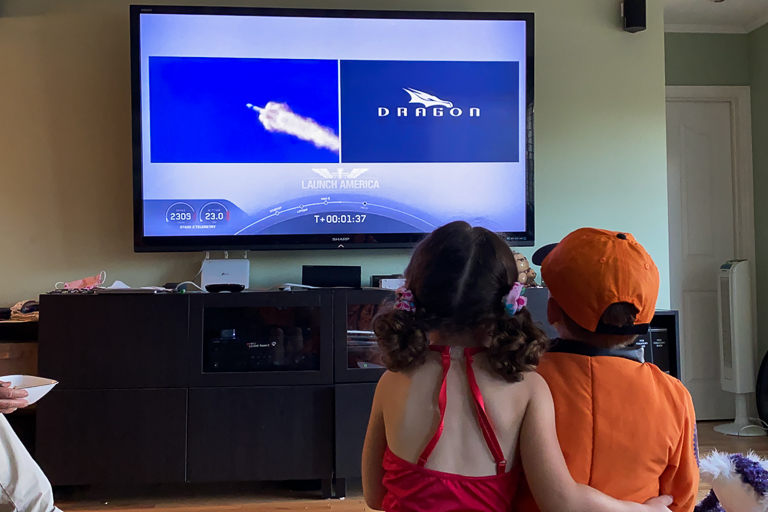 Tales of the Flowers: Cheering for the SpaceX Dragon launch