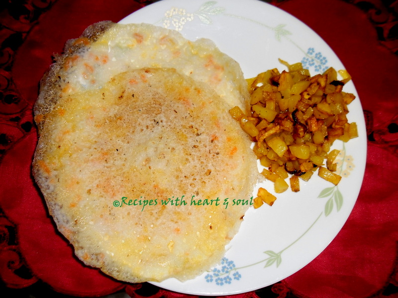 Assamese Recipes: Kholasapori Pitha (Assamese rice pan cake)