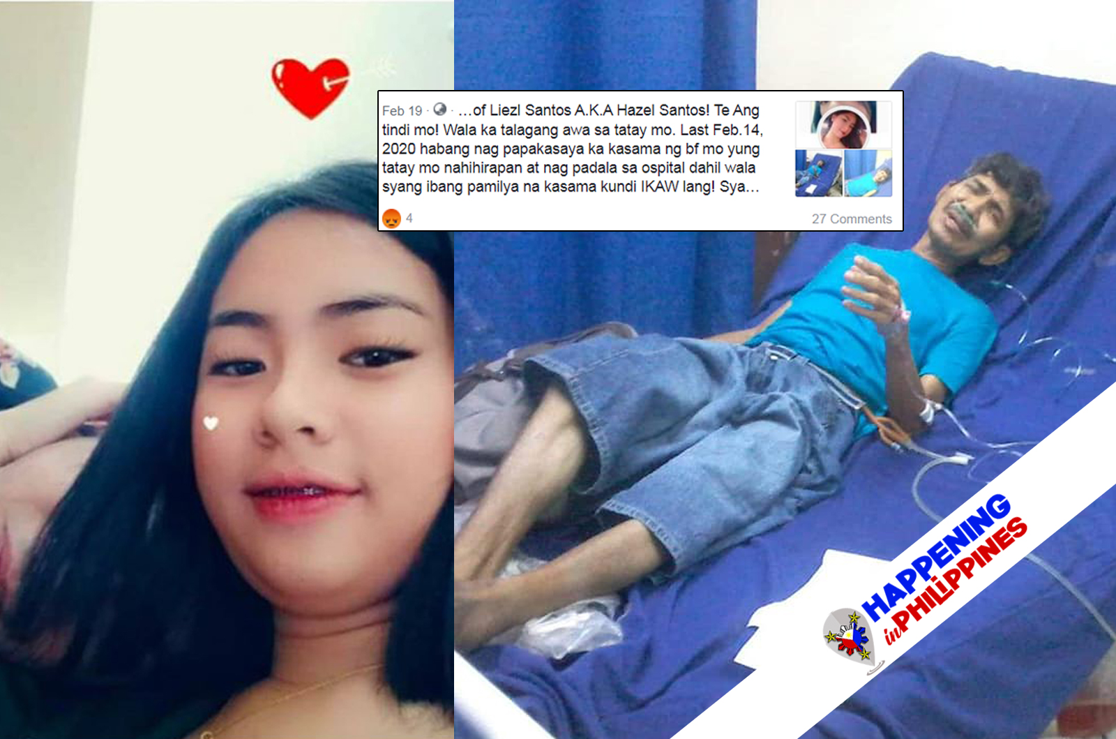 Isang babae, mas piniling makasama ang boyfriend kaysa sa amang nag aagaw buhay sa ospital!