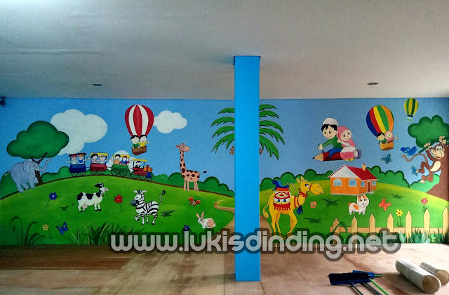 Contoh Lukisan Dinding Paud - Contoh Gambar Lukisan