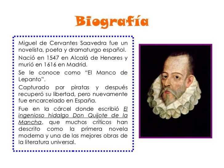 BiblioCRA Colegio La Fuente: Biografías de autores famosos