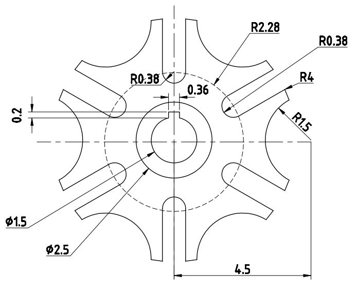Machine Drawing: Geneva Wheel - N Scheme