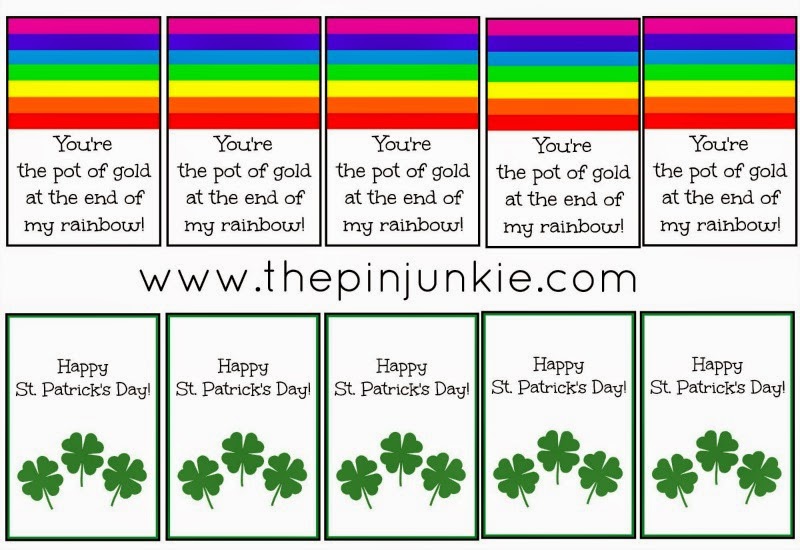 St. Patrick's Day Pot of Gold with Printable Gift Tags