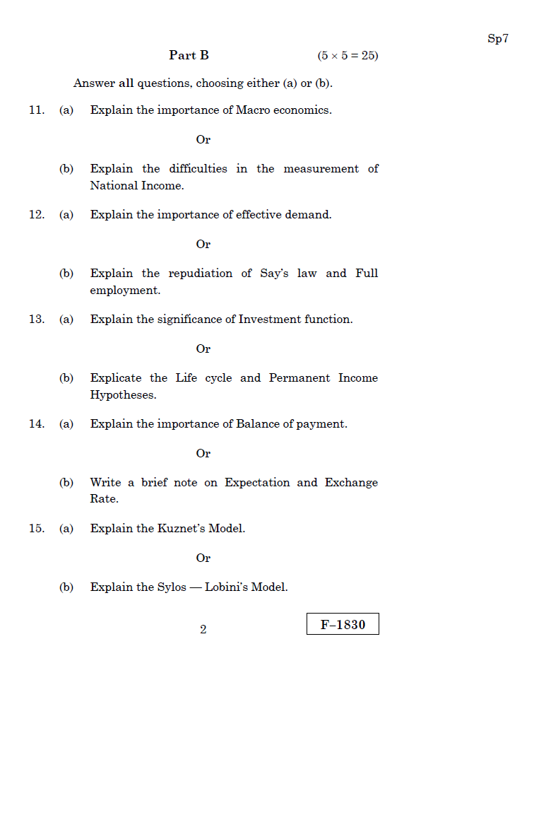 Alagappa University M.A. Economics MACRO ECONOMICS – I APRIL 2019 ...