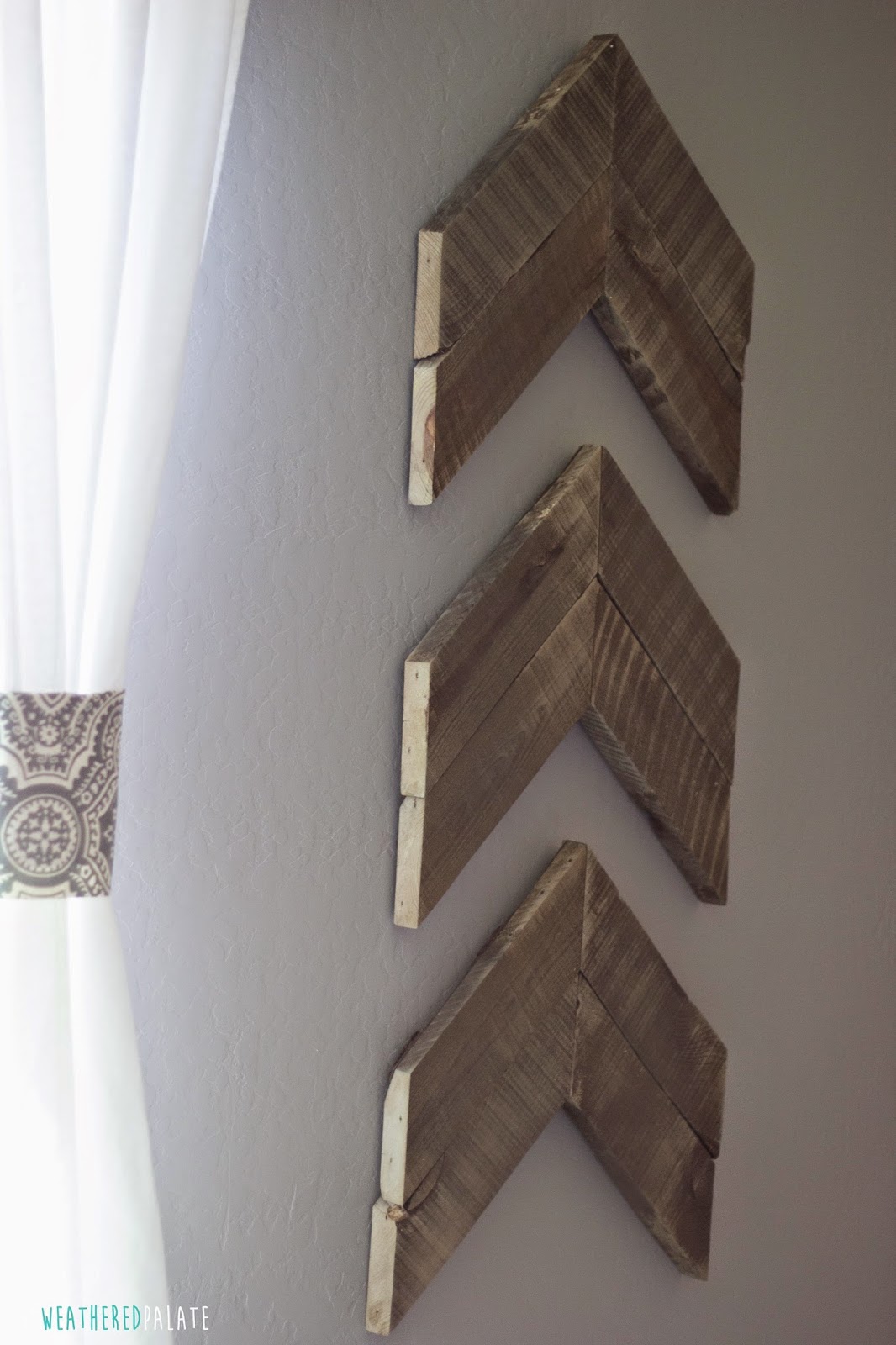 DIY Chevron Wall Art | The Weathered Palate