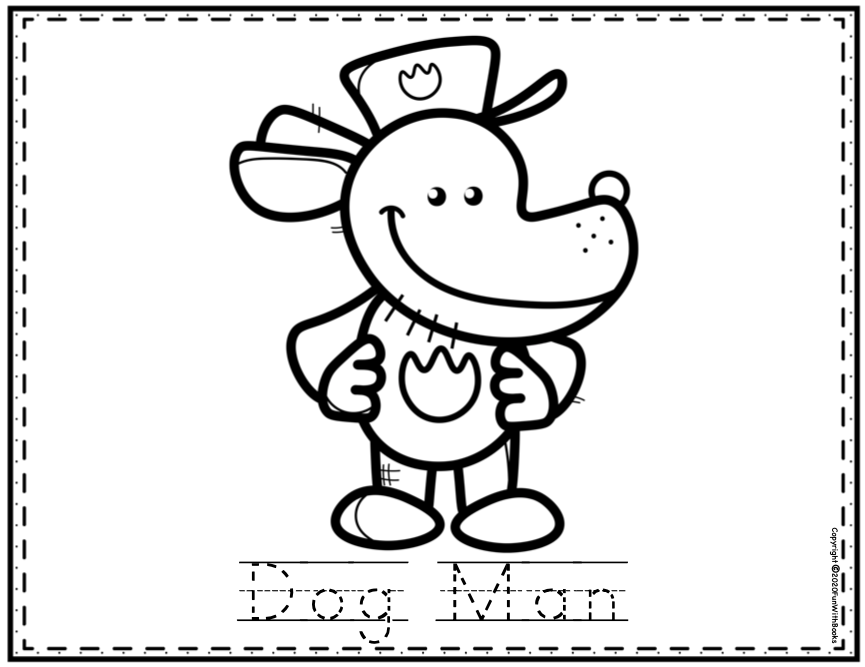 DOG MAN BINGO ~ Book Units by Lynn