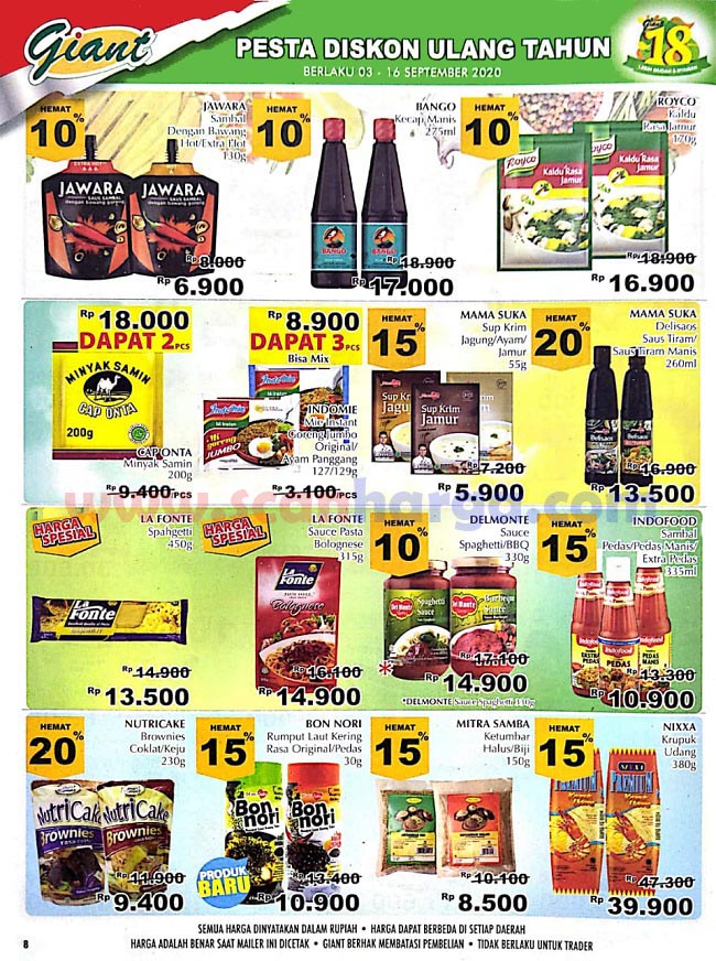 Katalog Promo Giant Terbaru 17 - 30 September 2020 - scanharga | Harga ...