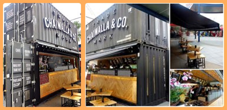 Container Cafe Concept Idea - Container Interior Design Idea
