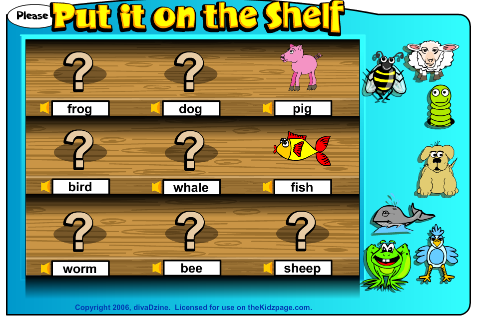 El Blog de Espe: Animals game: los animales en inglés para Infantil y ...