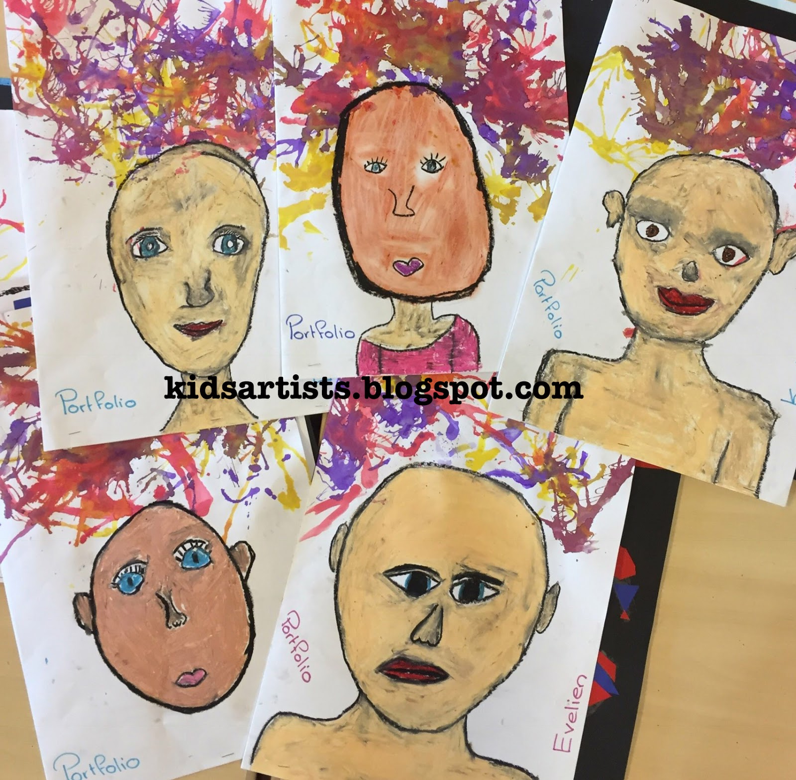 Kids Artists: portraits