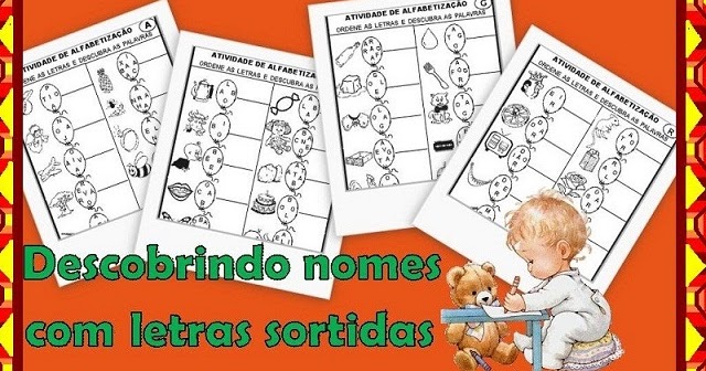 FORMAÇÃO DE PALAVRAS - ATIVIDADES PARA ALFABETIZAÇÃO - Mistura de Alegria