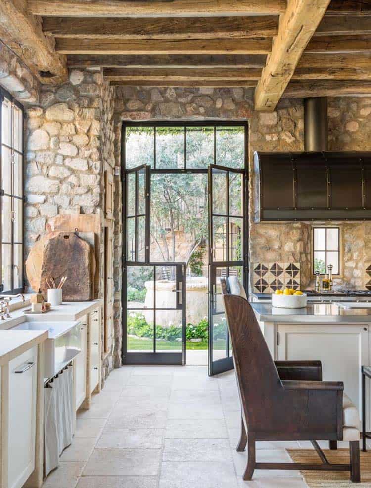 Provencal style house in Arizona desert