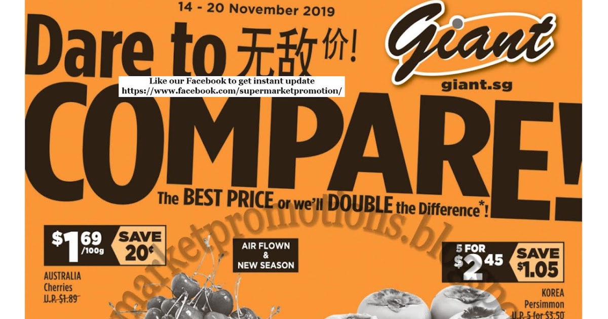 Giant Dare To Compare! Promotion 14 - 20 November 2019 ~ Supermarket ...