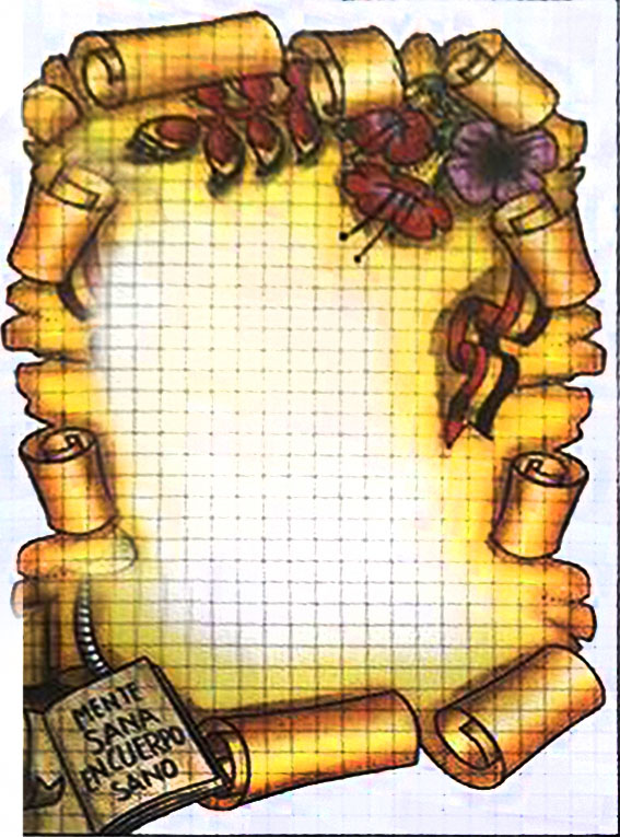 caratulas con pergaminos ~ Recursos Educativos para Maestros