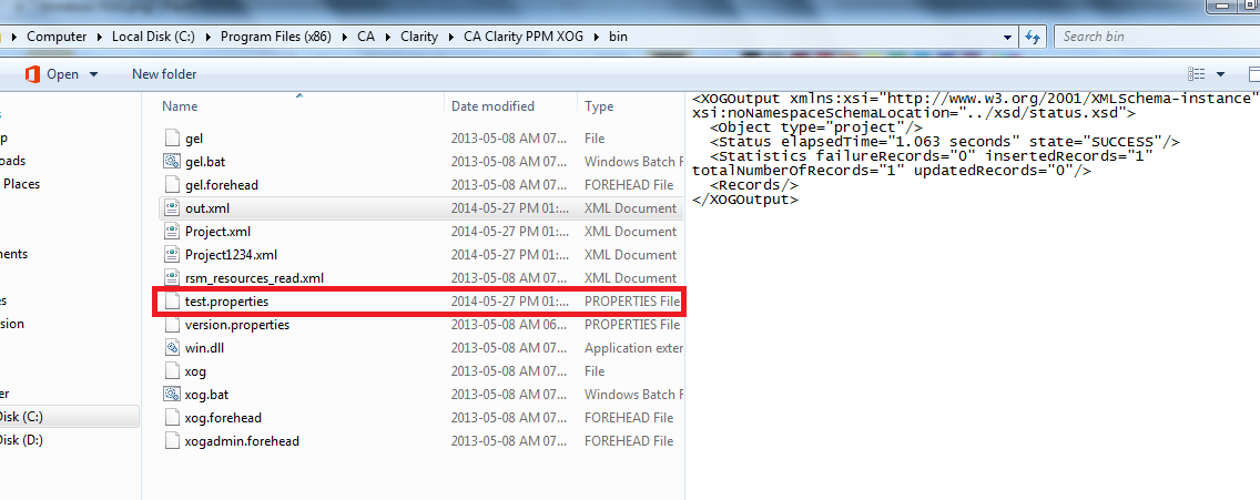 Balas Blog..: Reading and Writing XOG using Windows Client in Clarity 13