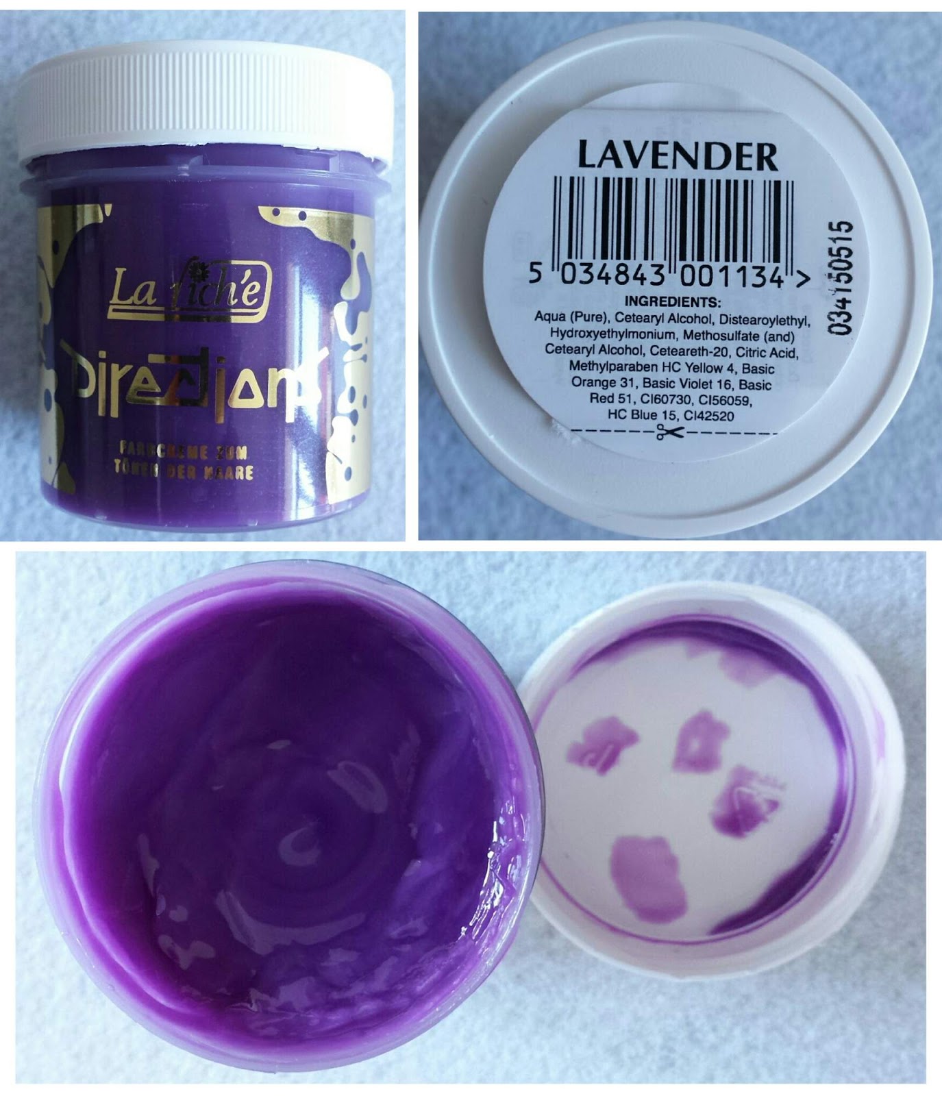 Beauty Kamee: La rich'e Directions Lavender Haartönung