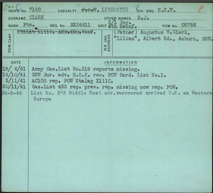 POW records WW2 & my TOP TEN Military sites.