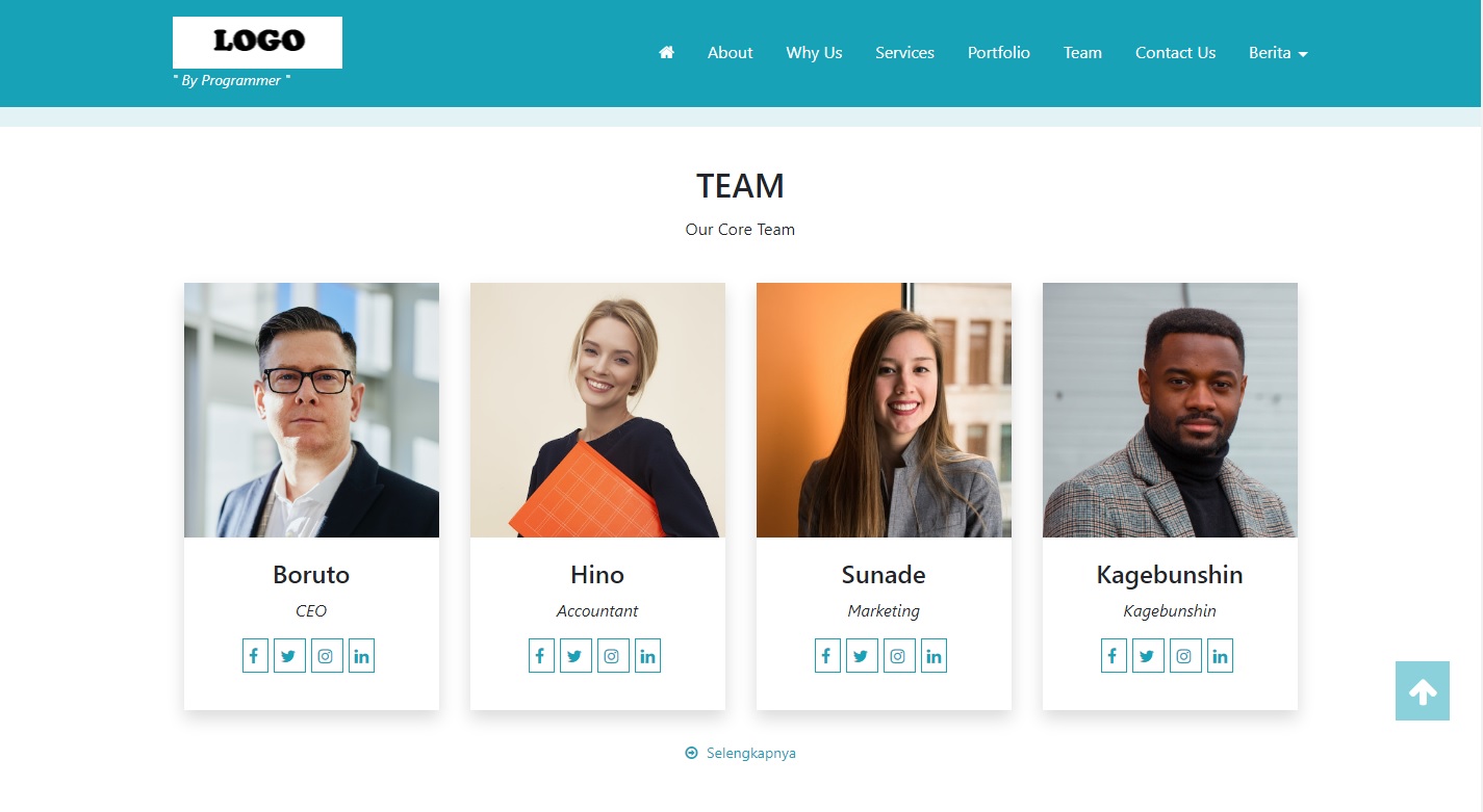 Source Code Company Profile Berbasis Web Responsive #CodeIgniter Siap ...