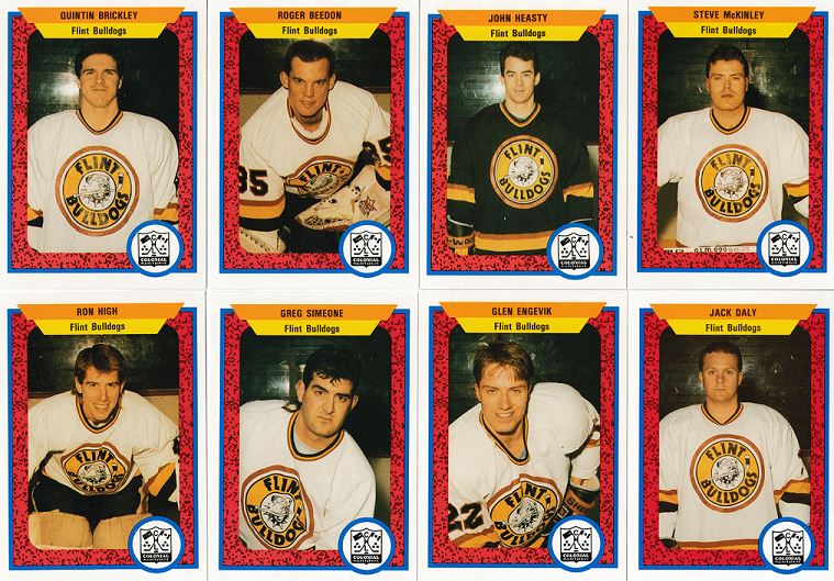Cardboard on Ice: A Pack of NNOs: 1991-92 Procards Flint Bulldogs