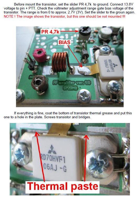 Tony Allen EI4DIB, (Drogheda,Ireland).: RF Amplifier PA70E on RD70HVF1 ...