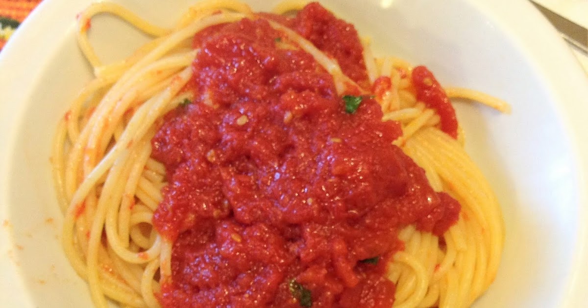 mangiaconrosa: Spaghetti al filetto di pomodoro