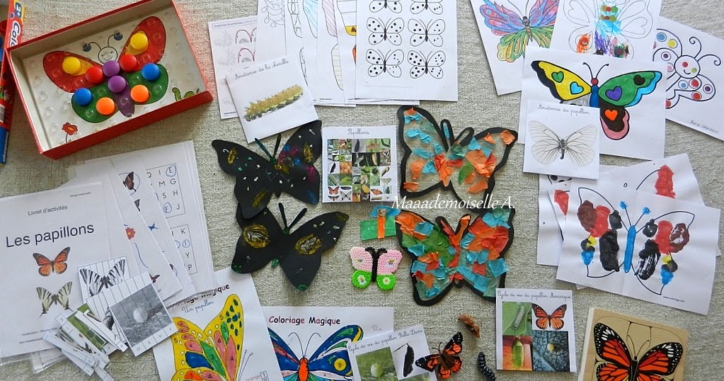 Maaademoiselle A.: || Nos activités sur les papillons