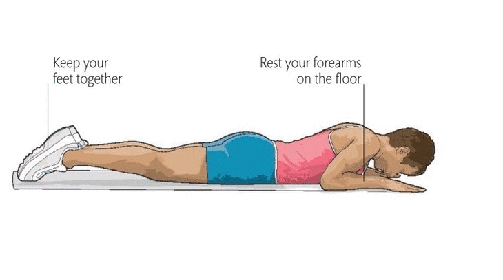 PRONE PLANK EXERCISE