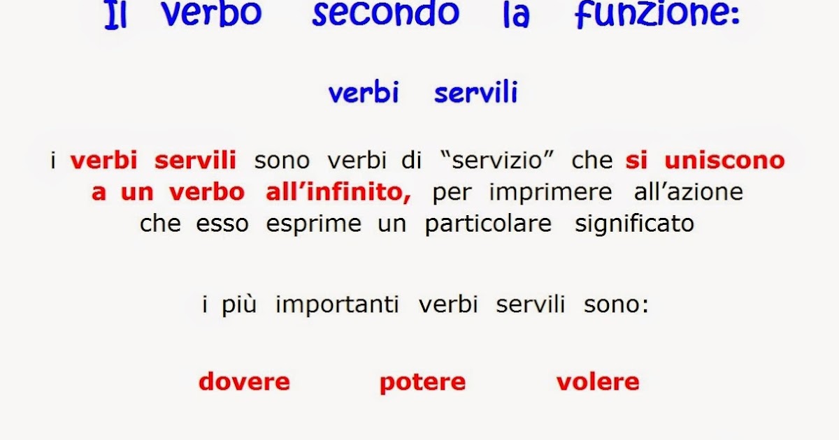 Paradiso delle mappe: I verbi servili