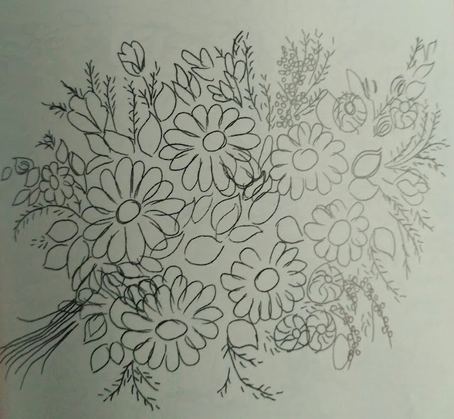 Pola Sulaman Bunga - Tutorial Sulam Pita