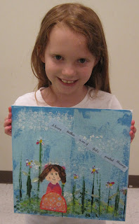 Angela Anderson Art Blog: Mixed Media Project - Kid's Painting Class