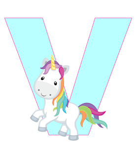 Kits imprimibles gratis : unicornio abecedario