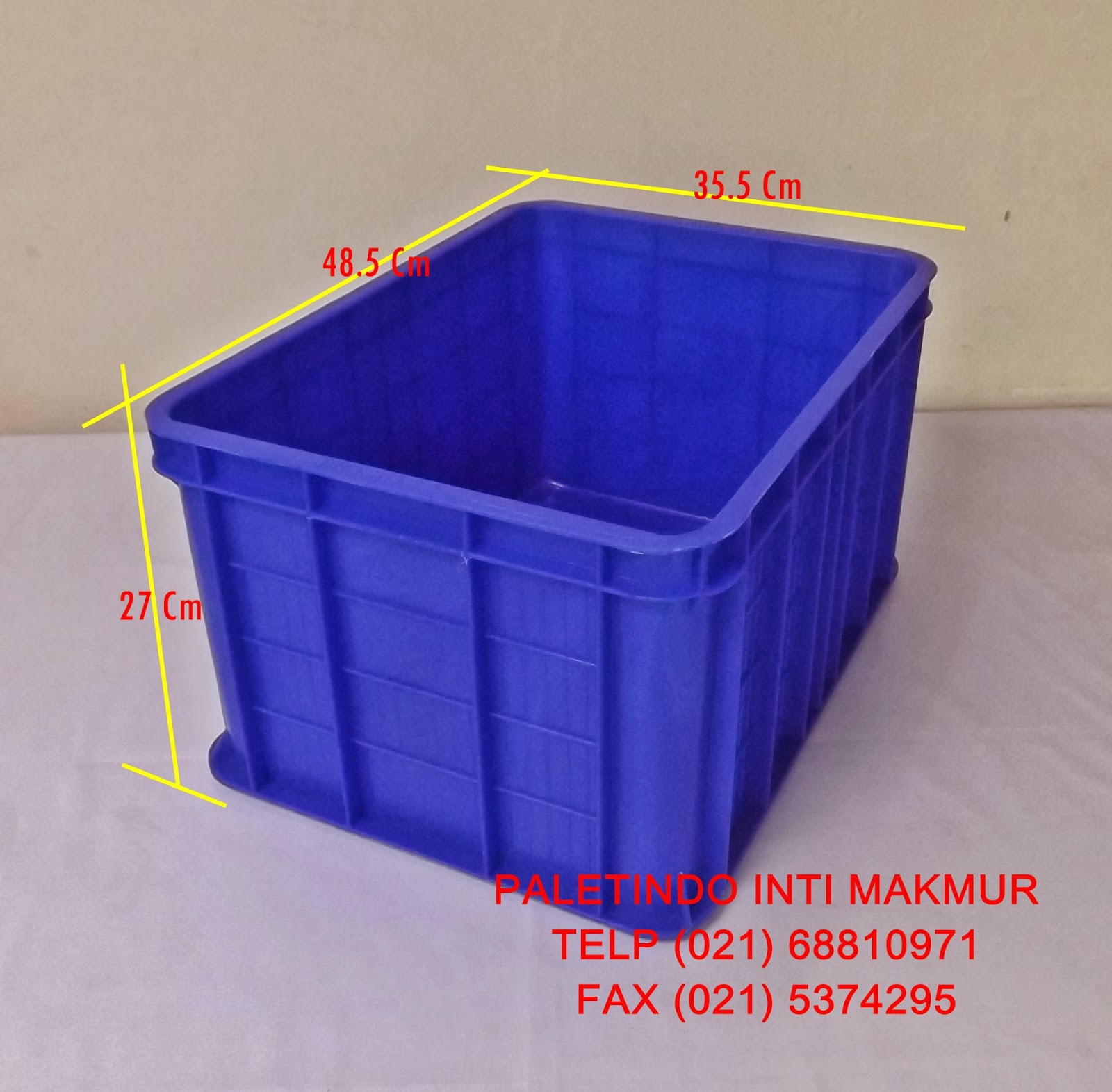 CV. PALETINDO INTI MAKMUR : CONTAINER PLASTIK SOLID 48.5 X 35.5 X 27 CM