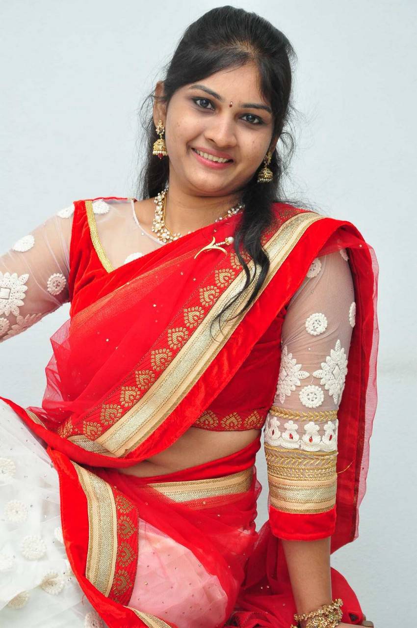 Nishitha Half Saree Photos At Ayyo Rama Movie Audio Launch