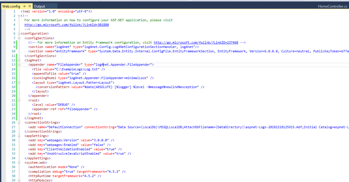 log4net Tutorial for .NET Logging for beginners