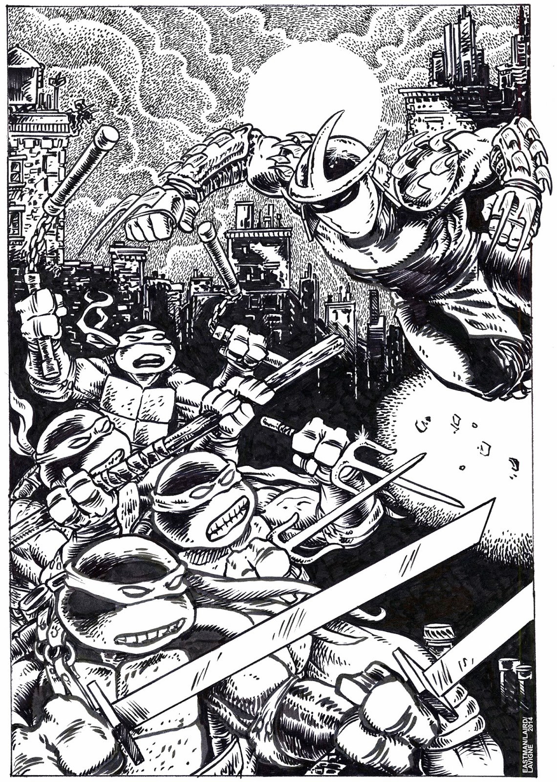 Peter Laird's TMNT blog: Shellback Artworks exclusive print for Free ...