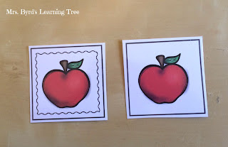 Mrs. Byrd's Learning Tree: Apple Attribute Cards