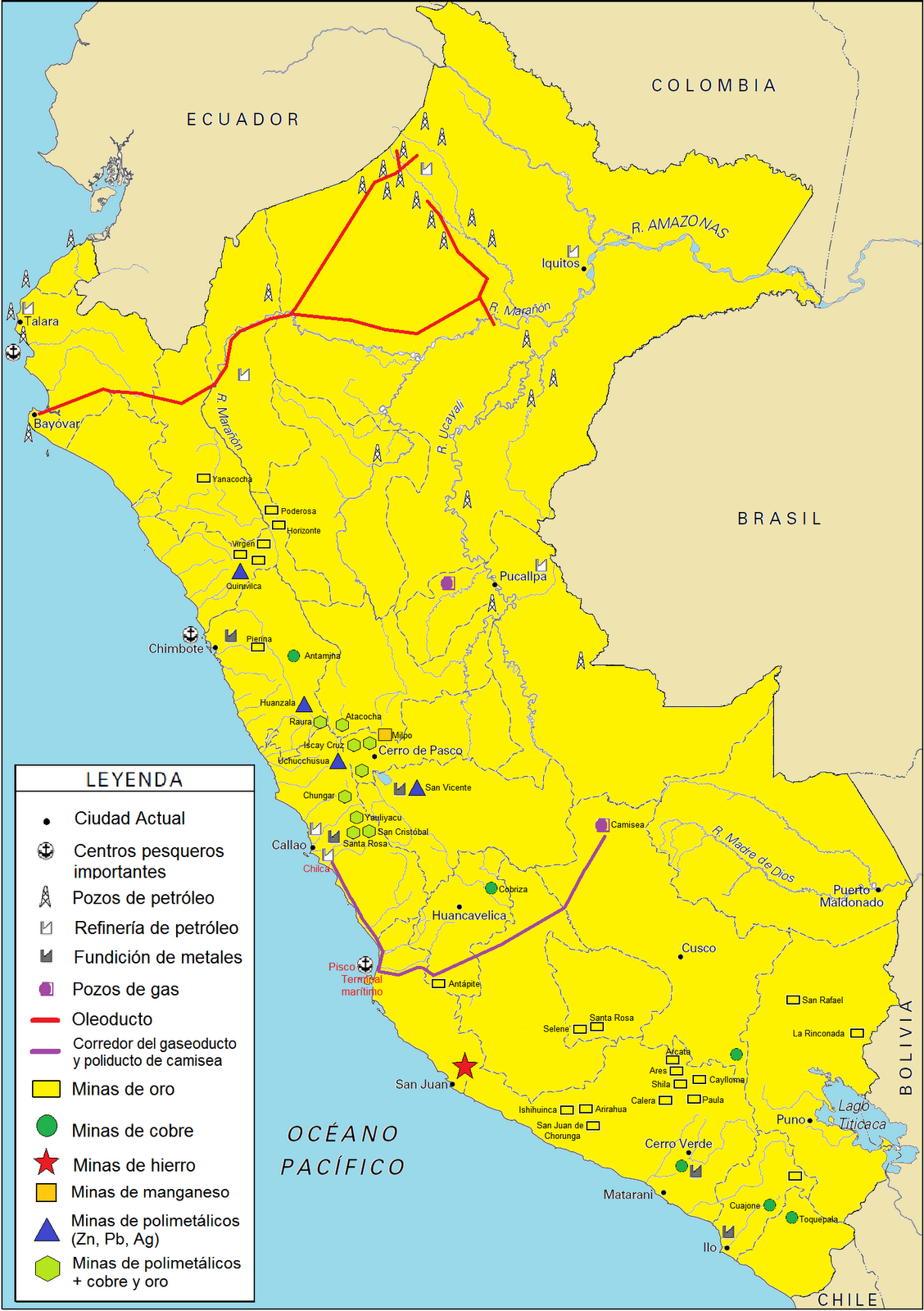 Social Site Colegio Maristas: Mapa de la Minería en el Perú