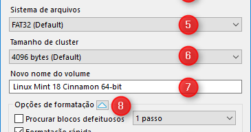 USB bootável com o Rufus (MBR / GPT)