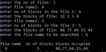Sequential,Linked & Indexed file Allocation - ECE Reports