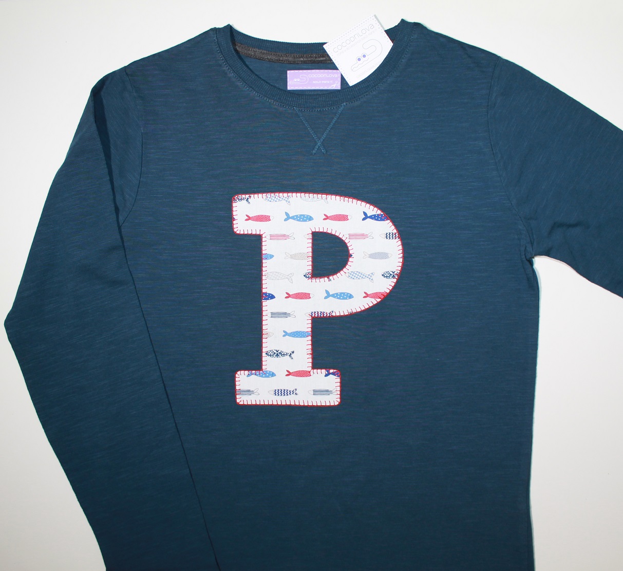 cocodrilova: sudaderas personalizadas con iniciales P y D