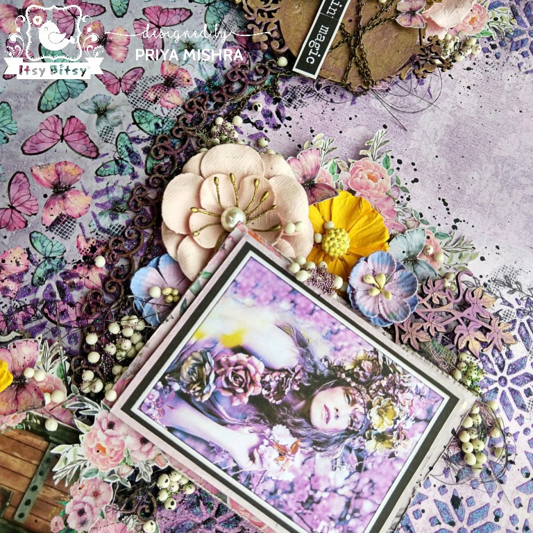 Priya Mishra Blog: Believe in Magic - Scrapbook Layout for Itsy Bitsy