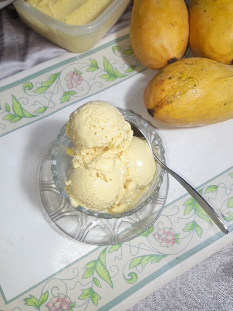 Mango Ice-cream Recipe - Yummy Traditional