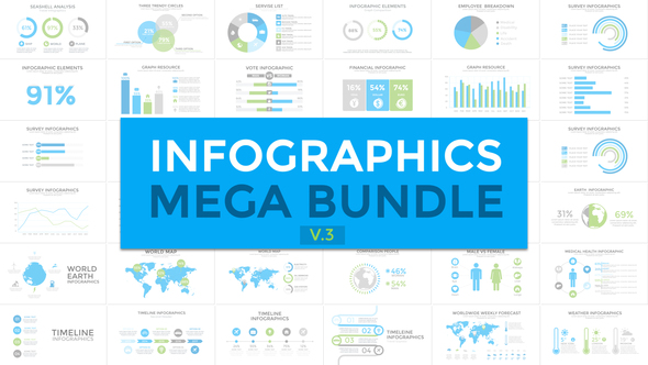 Infographics Complete Pack - After Effects Template