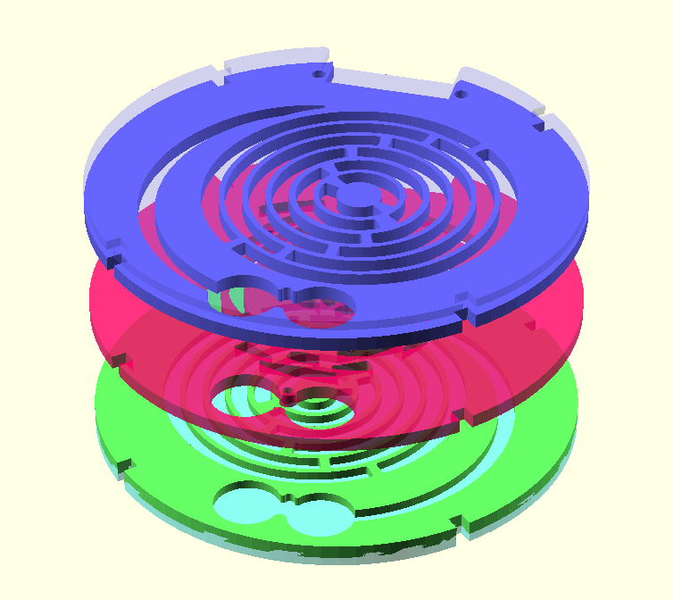 My SD300 3D Printer: Puzzle Overview: Moiré Maze